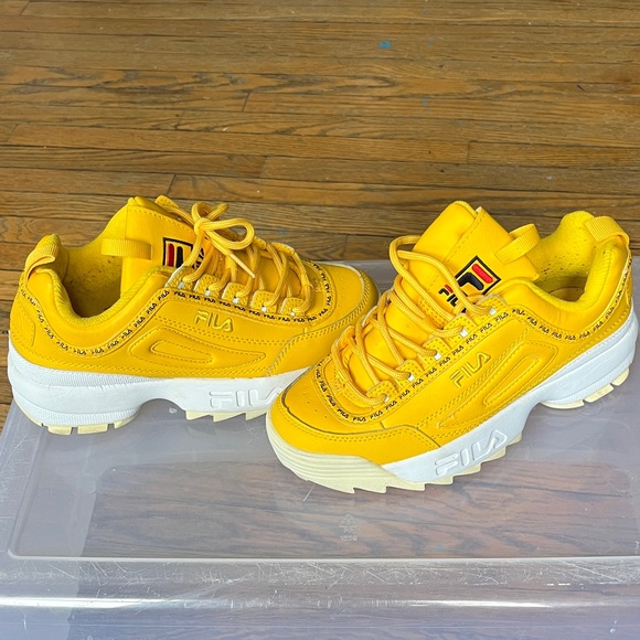 Fila | Shoes | Fila Disruptor 2 Canary Yellow Sneakers | Poshmark